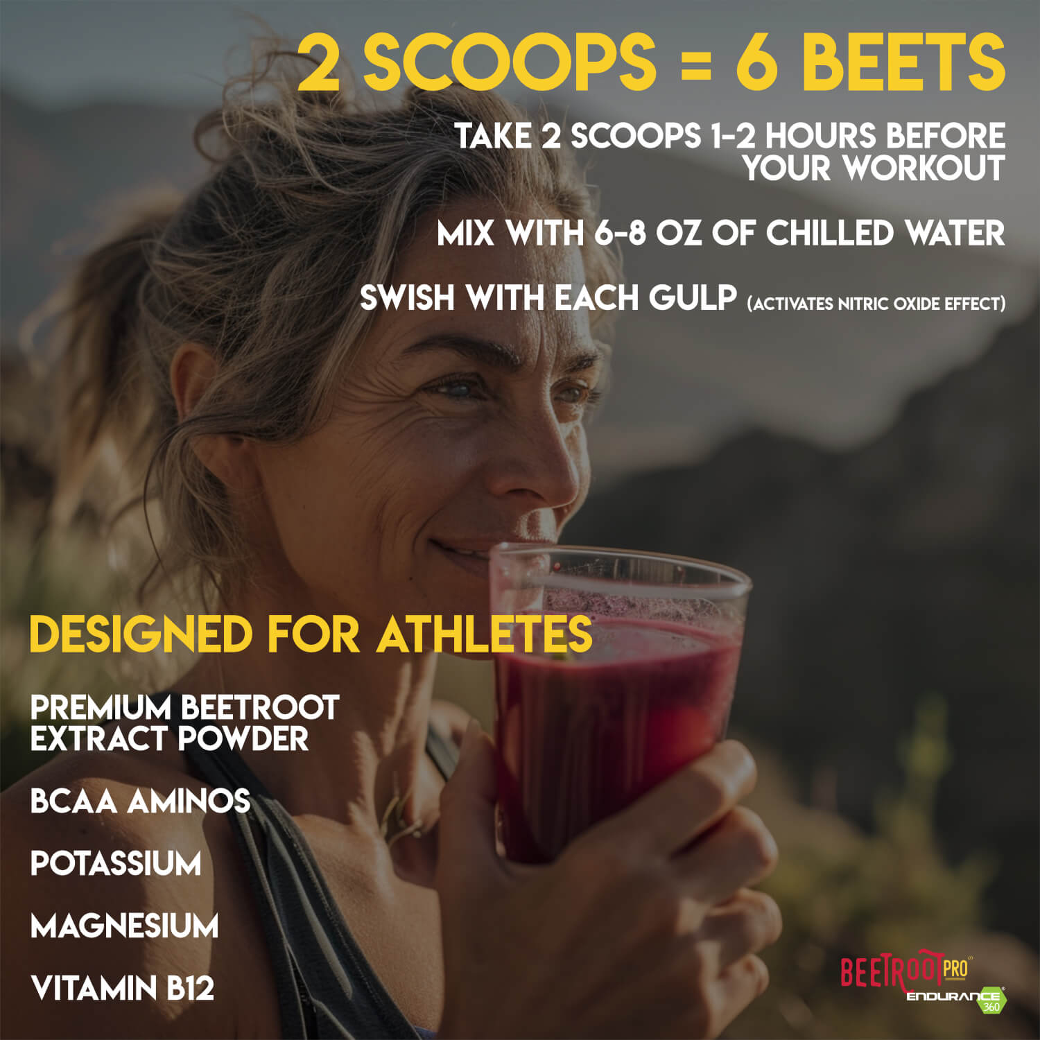 Beetroot Pro® Dark Cherry Beet Powder Extract for Endurance, Nitric Ox ...